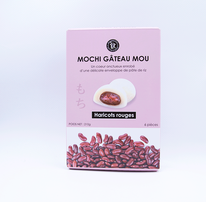Mochi saveur haricot rouge (x6) - MON PANIER D'ASIE – Les Halles du Japon
